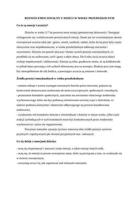PDF ROZWÓJ EMOCJONALNY U DZIECI W WIEKU Daniel Goleman