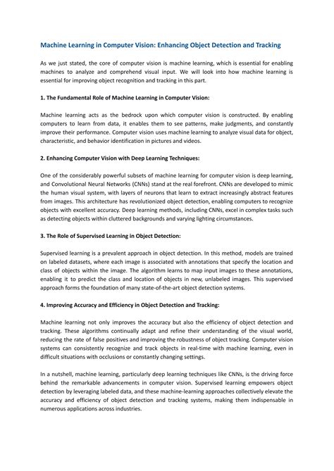 Computer Vision For Object Detection And Tracking Pdf