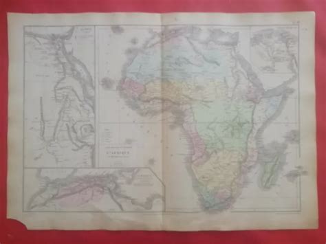 Carte XixÉme Afrique Egypte Canal De Suez Etc Par Drioux Leroy Ed Belin