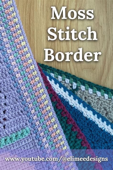 Best 13 Easy Moss Stitch Border Tutorial For Crochet Blankets Artofit