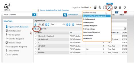 How Do I Create And Delete Department User Group RLDatix Public