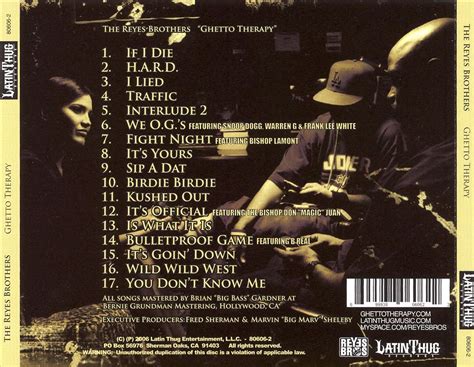 Reyes Bros Ghetto Therapy Cd Rapsource Net