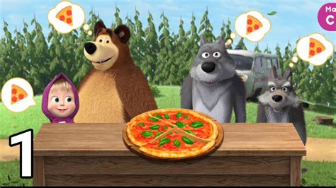 Masha And The Bear Pizzeria Make The Best Momemed Pizza For Your Friend