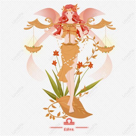 天秤座十二星座神話の魔幻人物 イラスト， 天秤座 漫画 12星座 フリー素材 透過 Lovepik
