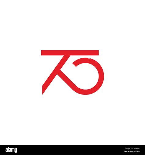 Letter Tk To Simple Loop Geometric Line Logo Vector Stock Vector Image