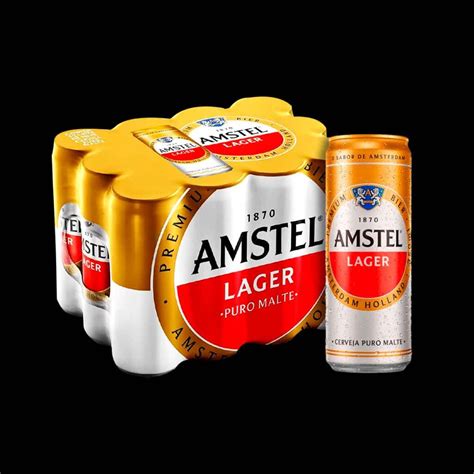 Cerveja Amstel Lata 350ml Pack 12 Unidades