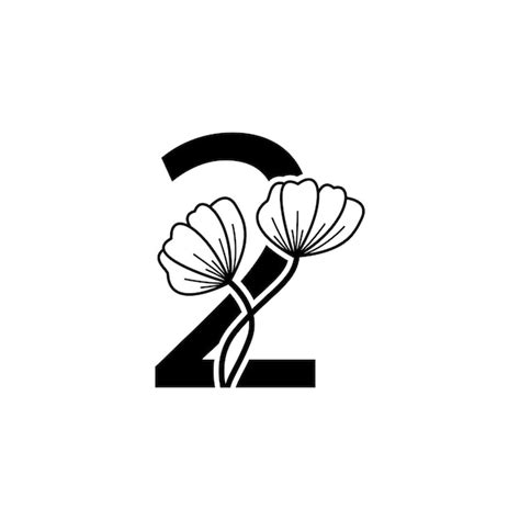 Premium Vector Letter Combine Floral Logo Design Template