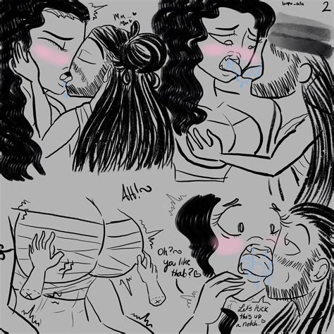 Rule 34 Beard Big Breasts Black Hair Blush Breast Grab Breasts Comic