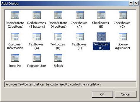 Create Custom Dialogs For Use In Your Visual Studio Setup Projects