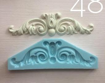 Large Art Nouveau Scrolling Leaves Mold Mould Victorian Scrollwork