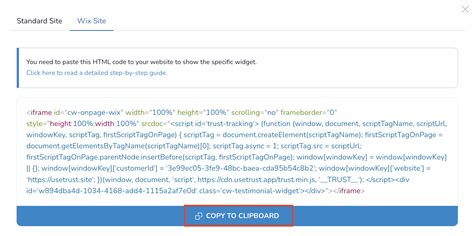 Add A Widget To The Wix Website — Trust Help Center