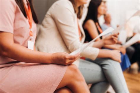 Choir Rehearsal Vocal Class Singing In The Auditorium Hall Group Of