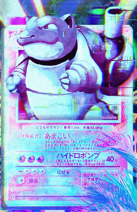 Holographic Blastoise 11x17 Justwhartonart
