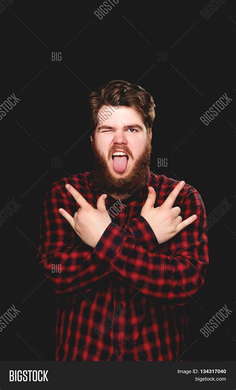 Happy Guy Winks Image And Photo Free Trial Bigstock