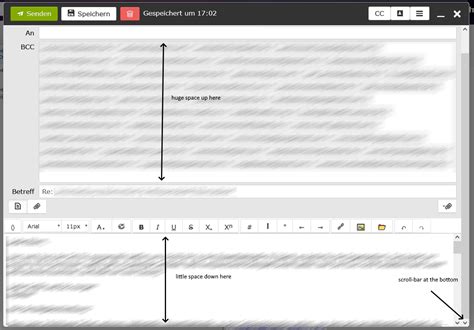 Very Little Space To Compose Mail When Having Lots Of Recipients