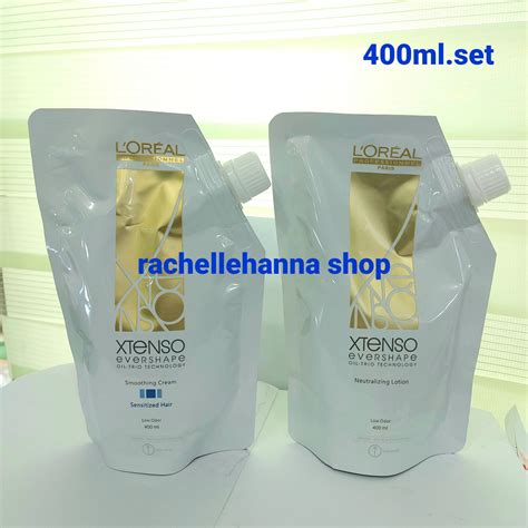Loreal Extenso Everhape Oil Trio Technology Hair Rebonding 400ml Set