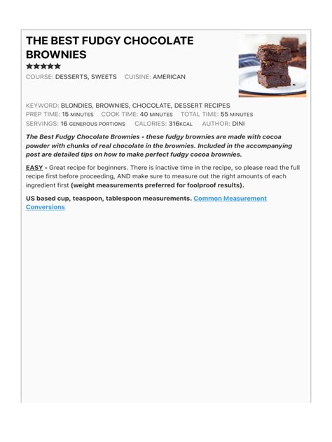 The Best Fudgy Chocolate Brownies The Flavor Bender Pdf Chocolate