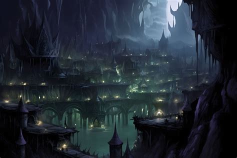 Dnd Drow City By Bergionstyle On Deviantart