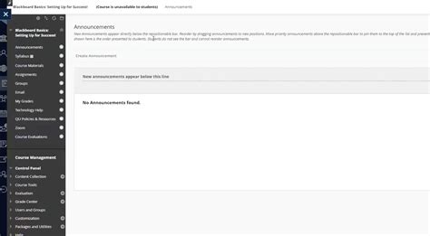 Blackboard Basics Setting Up For Success