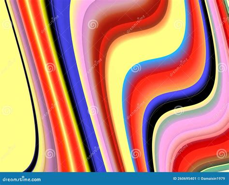 Colorful Lines Waves Lights Abstract Texture Graphics Stock Illustration Illustration Of