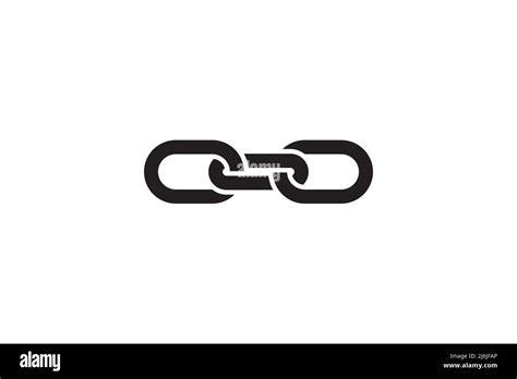 Chain Link Icon Connection Sign Vector Illustration Linked Interface Web Design Stock Vector