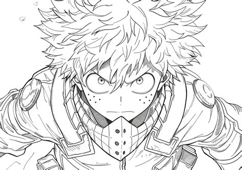 Coloriage My Hero Academia à Imprimer Gratuit Objectif Maternelle