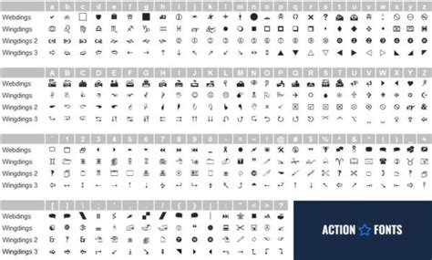 Wingdings Font Actionfonts Com