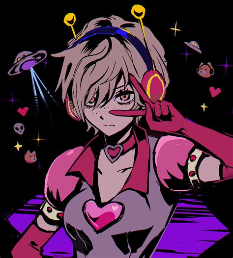 Safebooru 1girl Bags Under Eyes Black Background Blonde Hair Choker