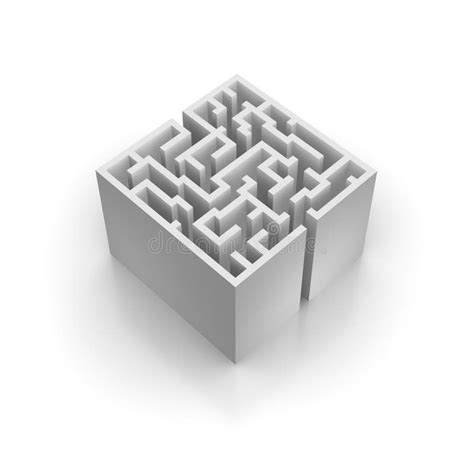 Labyrinth Illustration Stock Illustration Illustration Of Wall 6801225