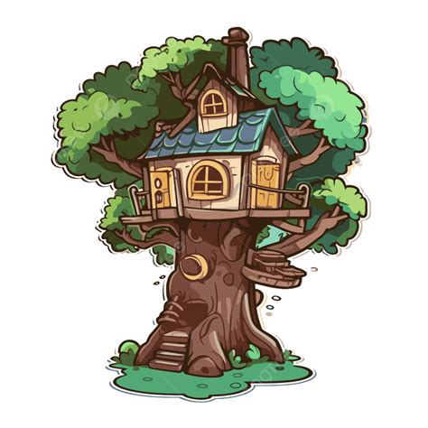 Treehouse Sticker PNG Vector PSD And Clipart With Transparent Background For Free Download