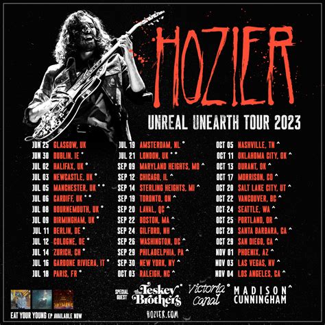 Hozier Unreal Unearth Tour 2024 Jemie Lorenza