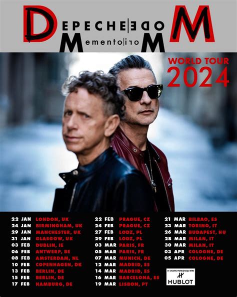 Depeche Mode 2025 Tour Dates David M Walker