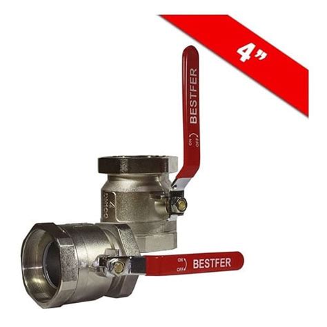Válvula Registro Esfera Monobloco Latão 4 Polegadas Bestfer Em