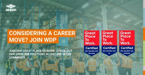 Wdp Warehouses With Brains On Linkedin Workplace Greatplacetowork Wdp Workplaceexcellence