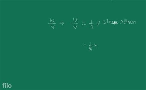Derive Expression For Work Done Per Unit Volume In Stretching A Wire