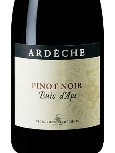 Vignerons Ardéchois Buis d Aps Pinot Noir Vivino US