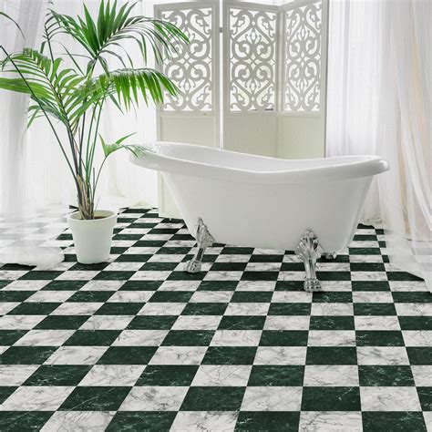 Green Bathroom Floor Tiles