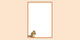 FREE Simple Blank Page With Border Page Borders Twinkl