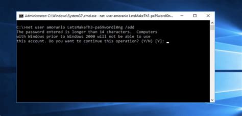 Net User Command Manage Local Windows Users Accounts