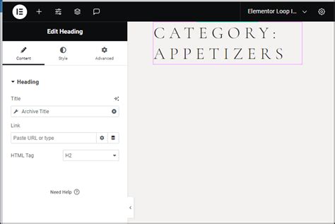 Create A Category Page Using The Loop Grid Or Loop Carousel Elementor