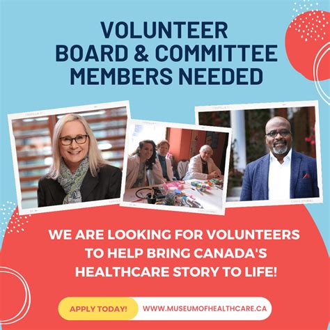 Volunteer Board And Museum Committee Members Wanted Museum Of Health