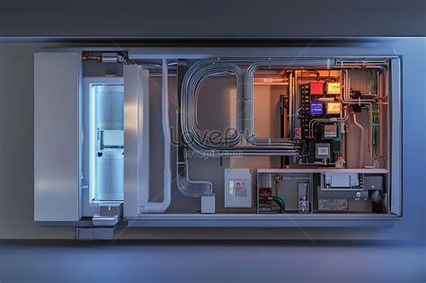 난방 시스템의 내부 구조 다이어그램