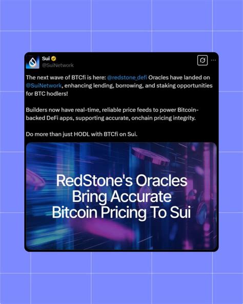 Redstone Oracles Powers Btcfi On Sui Blog Mevx