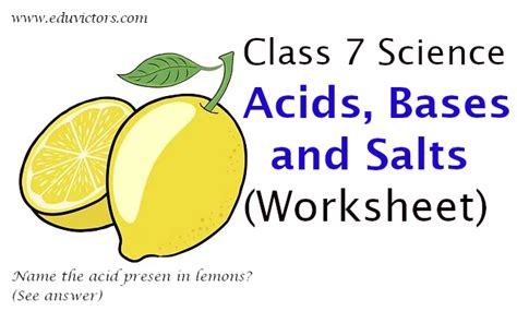 Class 7 Acid Base And Salt Question Answer