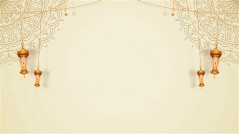 Simple Luxury Ornamental Rotating Mandala And Hanging Lanterns Looping Animation Video Video Mov