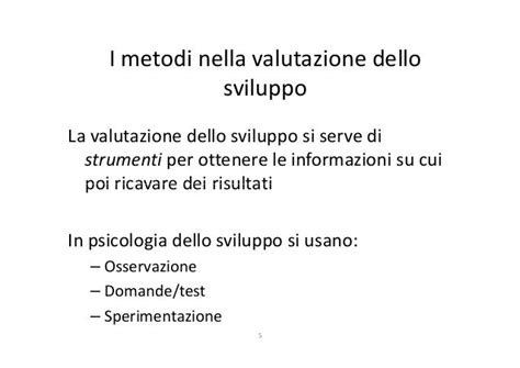 Osservazione Valutazione Dello Sviluppo
