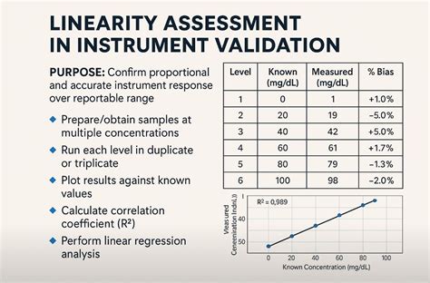 How To Perform Linearity Assessment In Instrument Validation Muhammad Naseer Khan Posted On