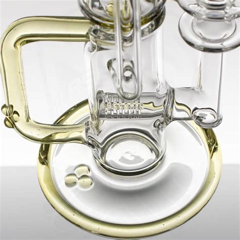 Rye Deyer 15in 44mm Gridline Double Uptake Recycler W Slide Stand