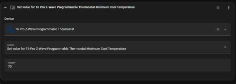 honeywell t6 z wave temperature setting not applying hardware home
