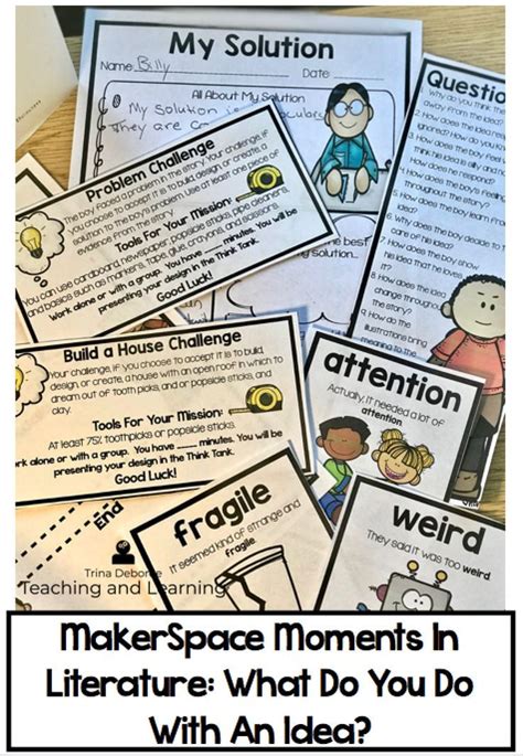 Makerspace Activity What Do You Do With An Idea Read Aloud